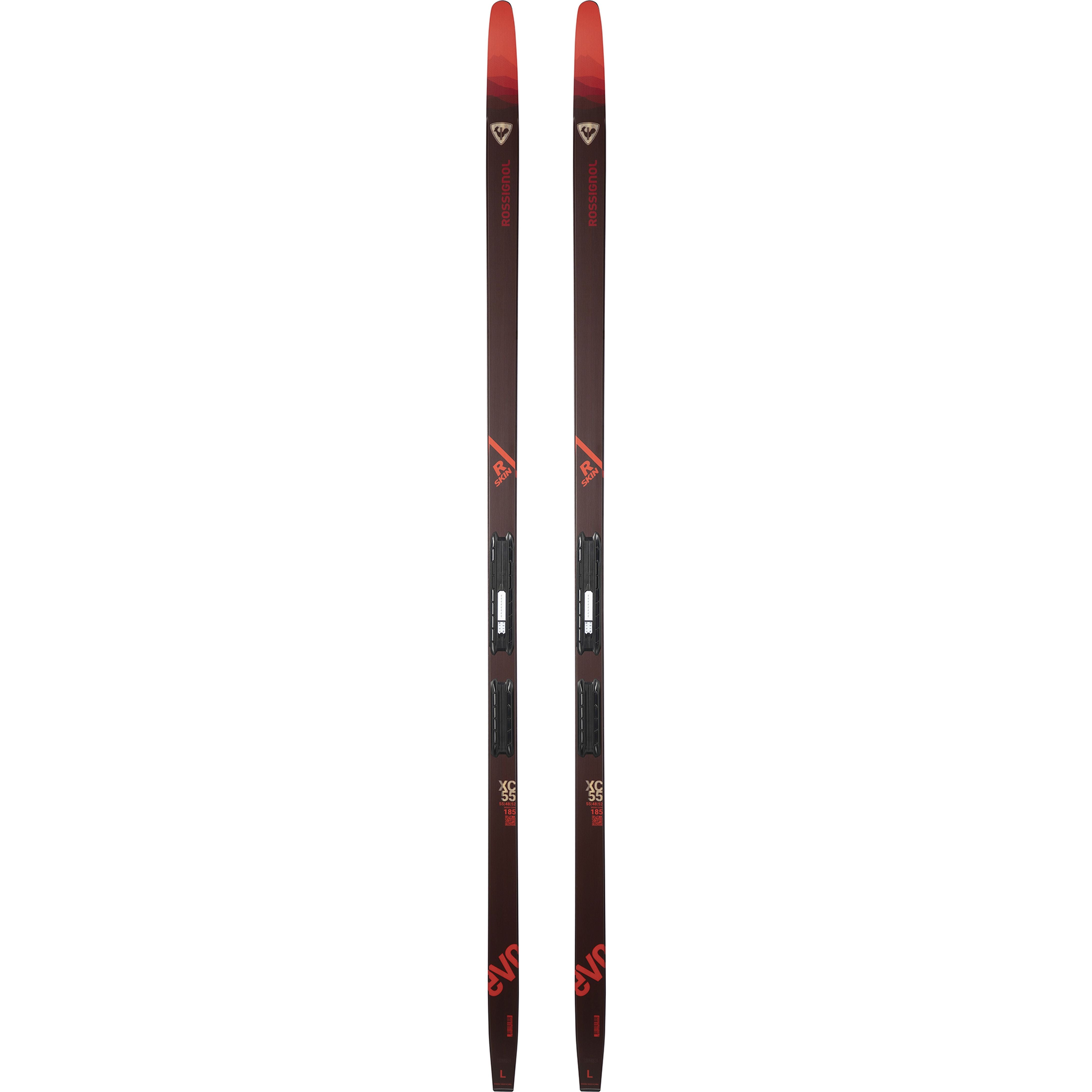 ROSSIGNOL EVO XC 55 R-SKIN CROSS-COUNTRY SKI WITH CONTROL BINDINGS ...